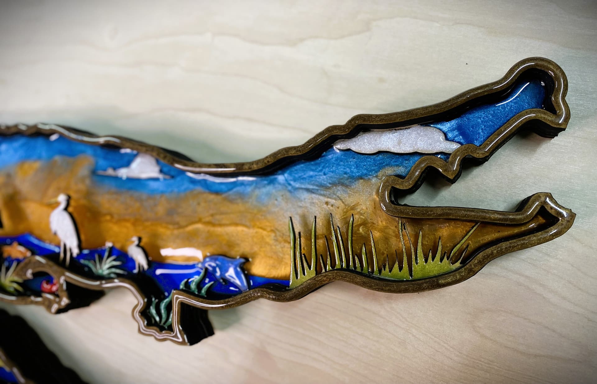 Gator's with resin - Made on a Glowforge - Glowforge Owners Forum