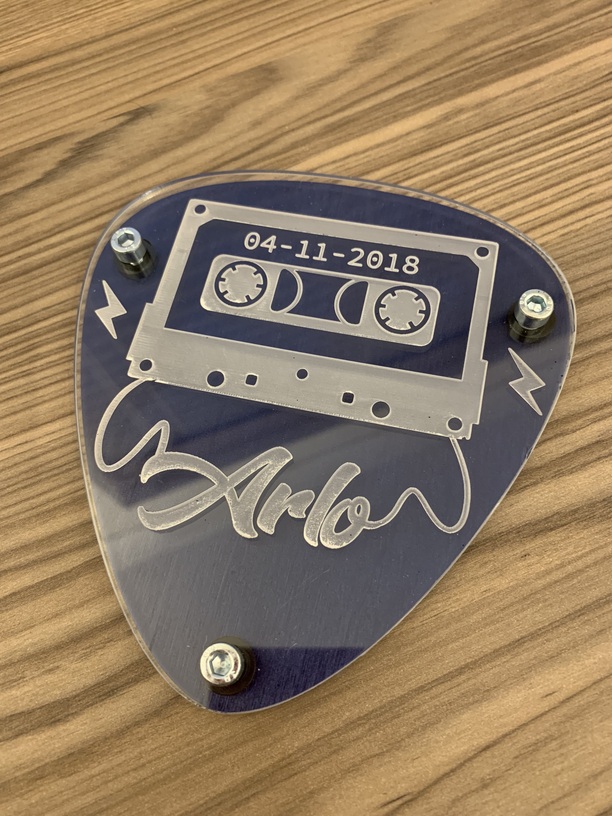 Acrylic and Maple door plaque - Made on a Glowforge - Glowforge Owners ...