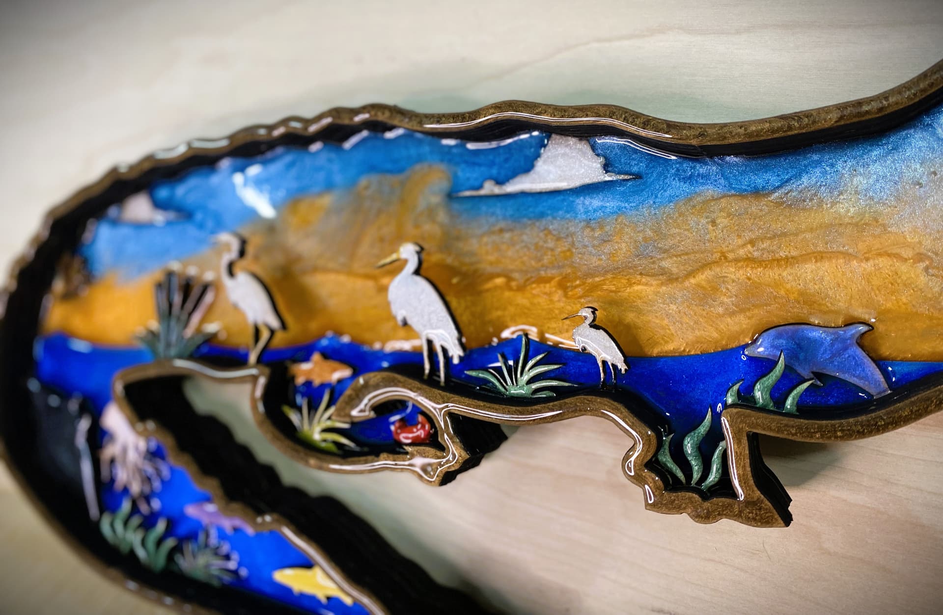 Gator's with resin - Made on a Glowforge - Glowforge Owners Forum