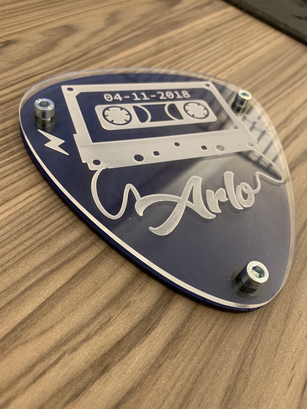 Acrylic and Maple door plaque - Made on a Glowforge - Glowforge Owners ...