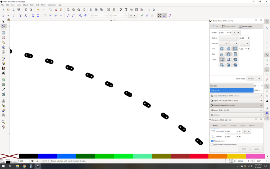 Inkscape - Creating a Circular Dashed Line for Perforations - Glowforge ...