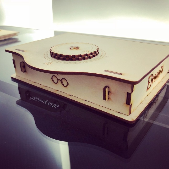 Harry Potter custom safe box! - Made on a Glowforge - Glowforge Owners ...