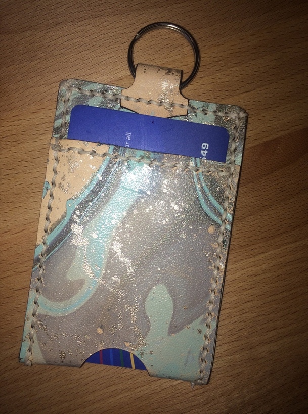 Laser Thursday: marbled leather keychain card holder - Everything Else ...