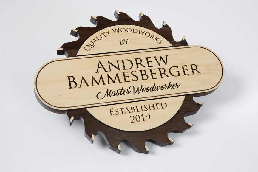 Workshop sign for nephew's anniversary - Made on a Glowforge ...