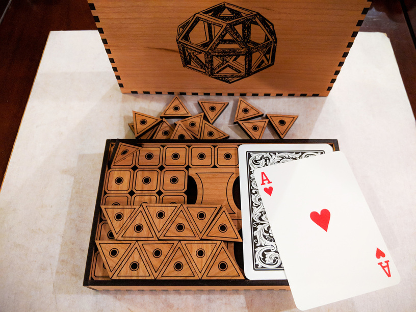Laser cut travel poker set, and a family D&D game - Free Laser Designs ...