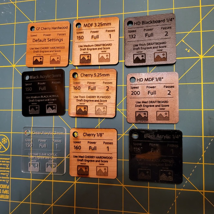 Material Test Chip Template - Everything Else - Glowforge Owners Forum