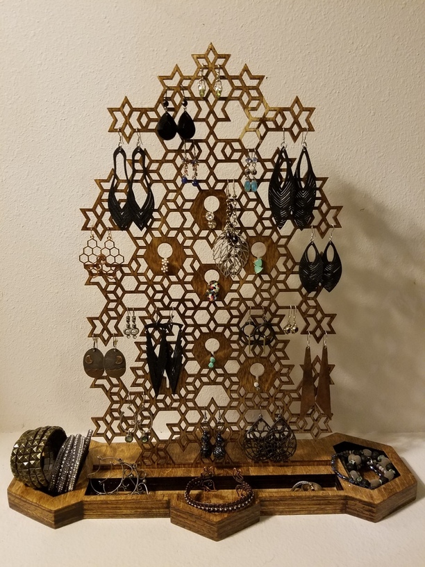 Beta Project: Decorative Earring Rack & Jewelry Stand - Made on a ...