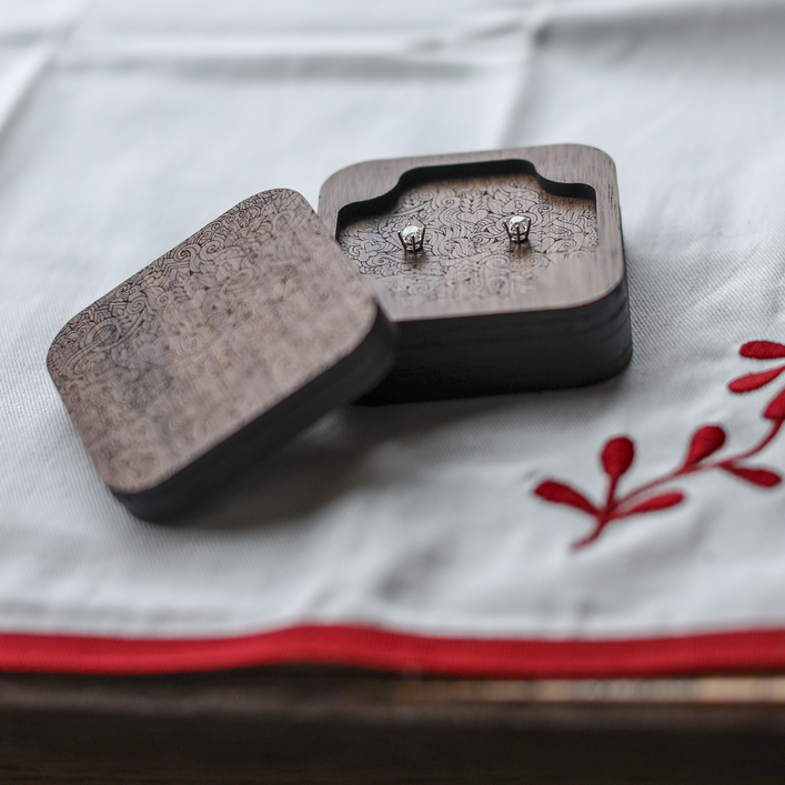 Magnetic 3 Part Earring Jewelry Box - Made on a Glowforge - Glowforge ...