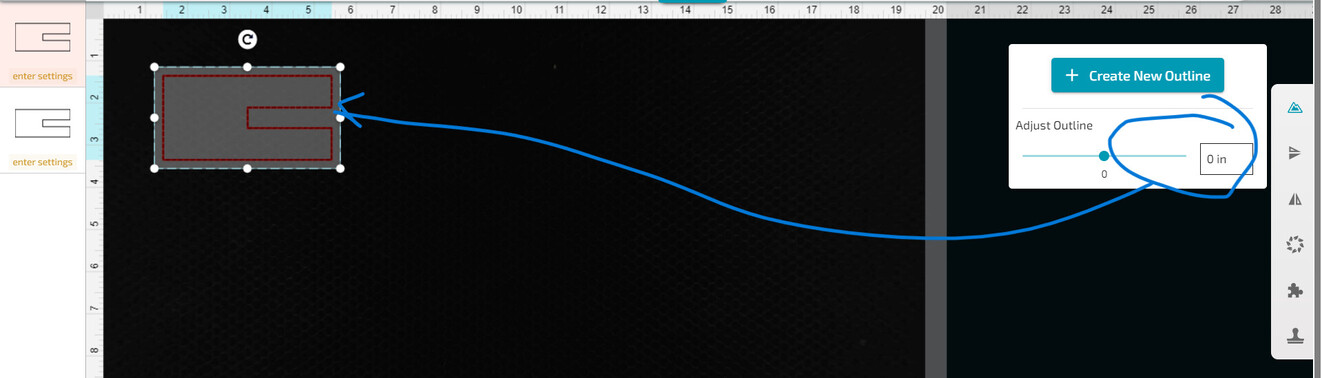 How to trace the cut-out part of the design - Community Support ...