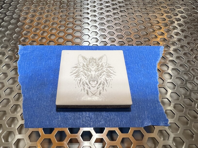 Aura engrave on tile - Beyond the Manual - Glowforge Owners Forum