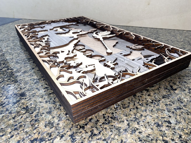 7 layer Castle and Dragon - Made on a Glowforge - Glowforge Owners Forum
