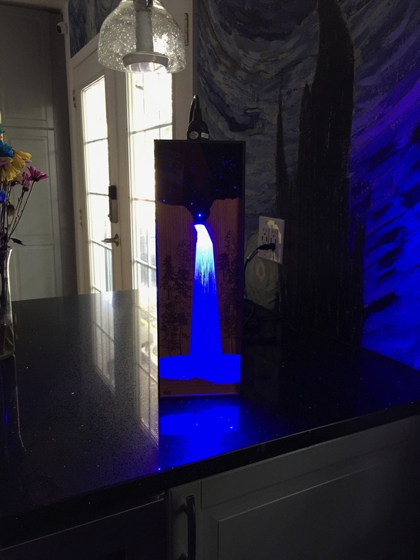 Waterfall lamp - Made on a Glowforge - Glowforge Owners Forum