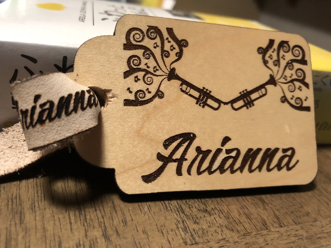 Instrument name tag - Made on a Glowforge - Glowforge Owners Forum