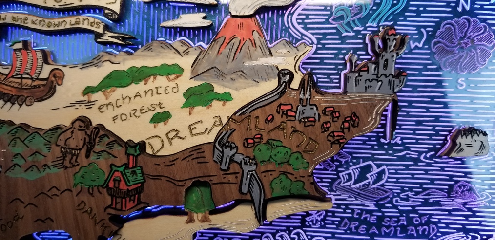 Map of Dreamland from Netflix Disenchantment using Addressable LEDs ...