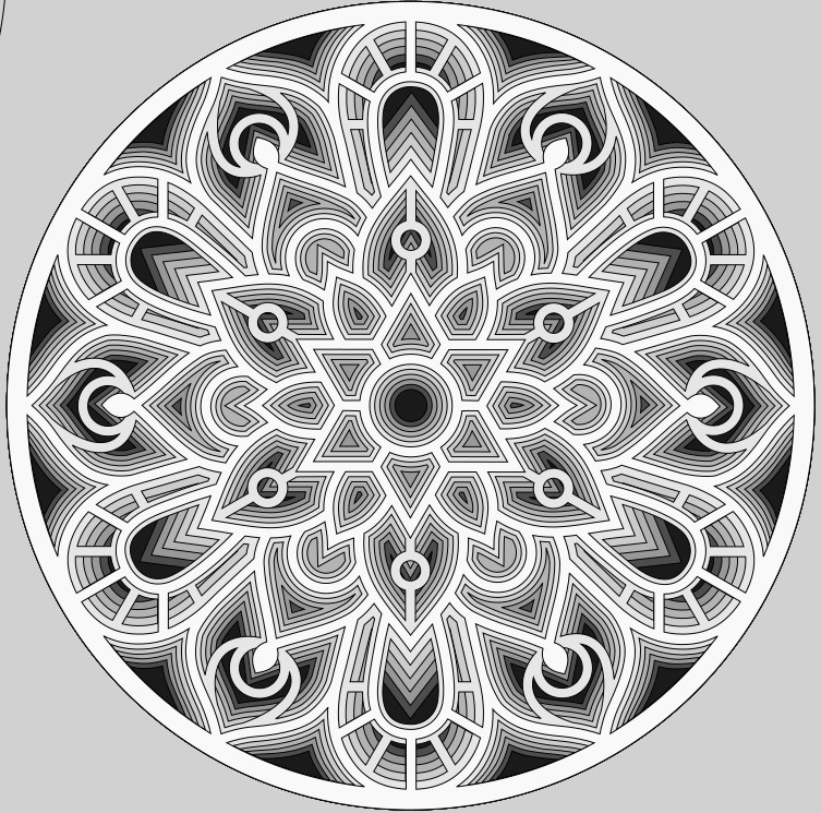 First attempt at a layered mandala - Made on a Glowforge - Glowforge Owners Forum