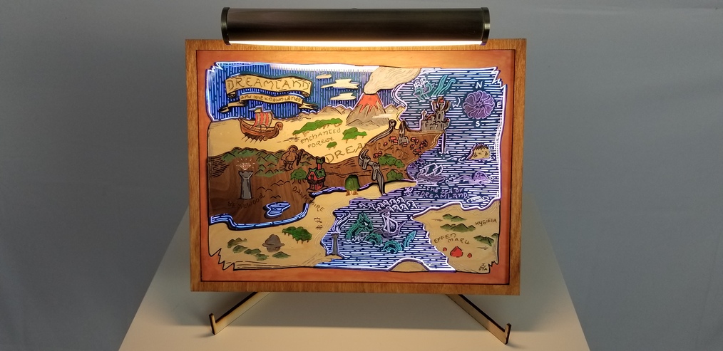 Map of Dreamland from Netflix Disenchantment using Addressable LEDs ...