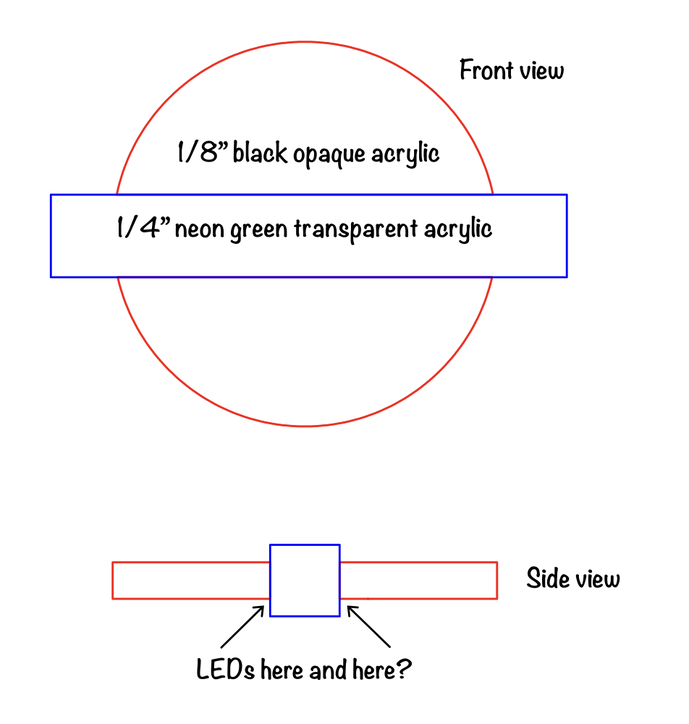 Acrylic edge lighting idea, materials? - Everything Else - Glowforge ...