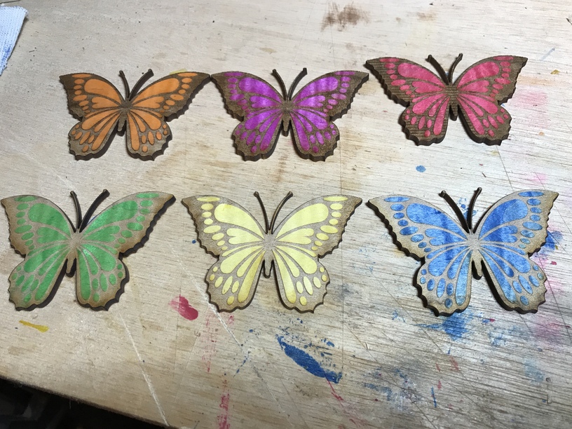 Butterflies! I may have gone overboard - Made on a Glowforge ...