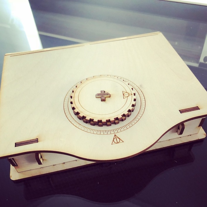 Harry Potter custom safe box! - Made on a Glowforge - Glowforge Owners ...