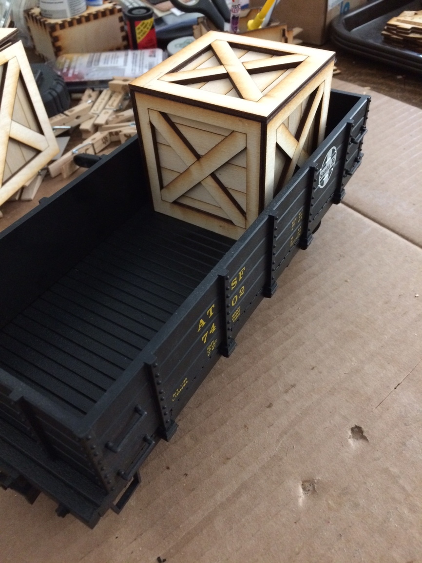 G-scale cargo crate - another box - Free Laser Designs - Glowforge ...