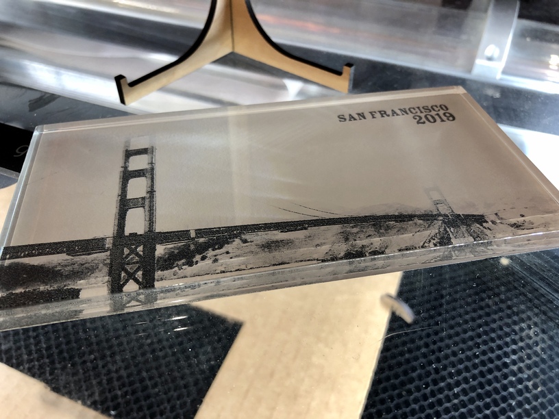 Glass Tile Photo Engrave - Made on a Glowforge - Glowforge Owners Forum