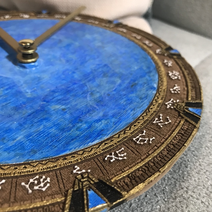 Stargate Atlantis Clock using 3D Engrave - Made on a Glowforge ...