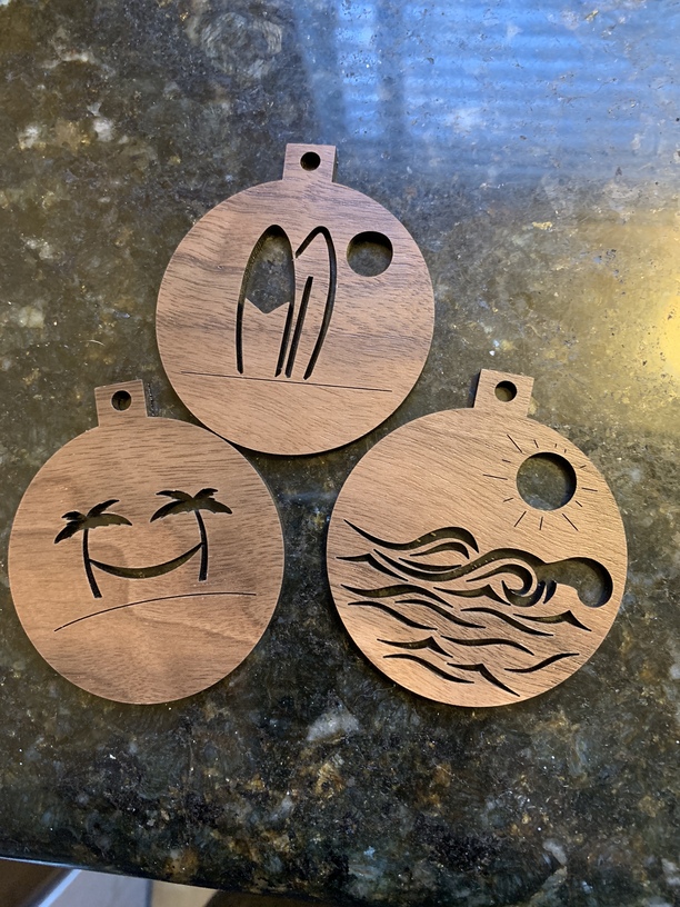Finally posting some of the items I made - Made on a Glowforge ...