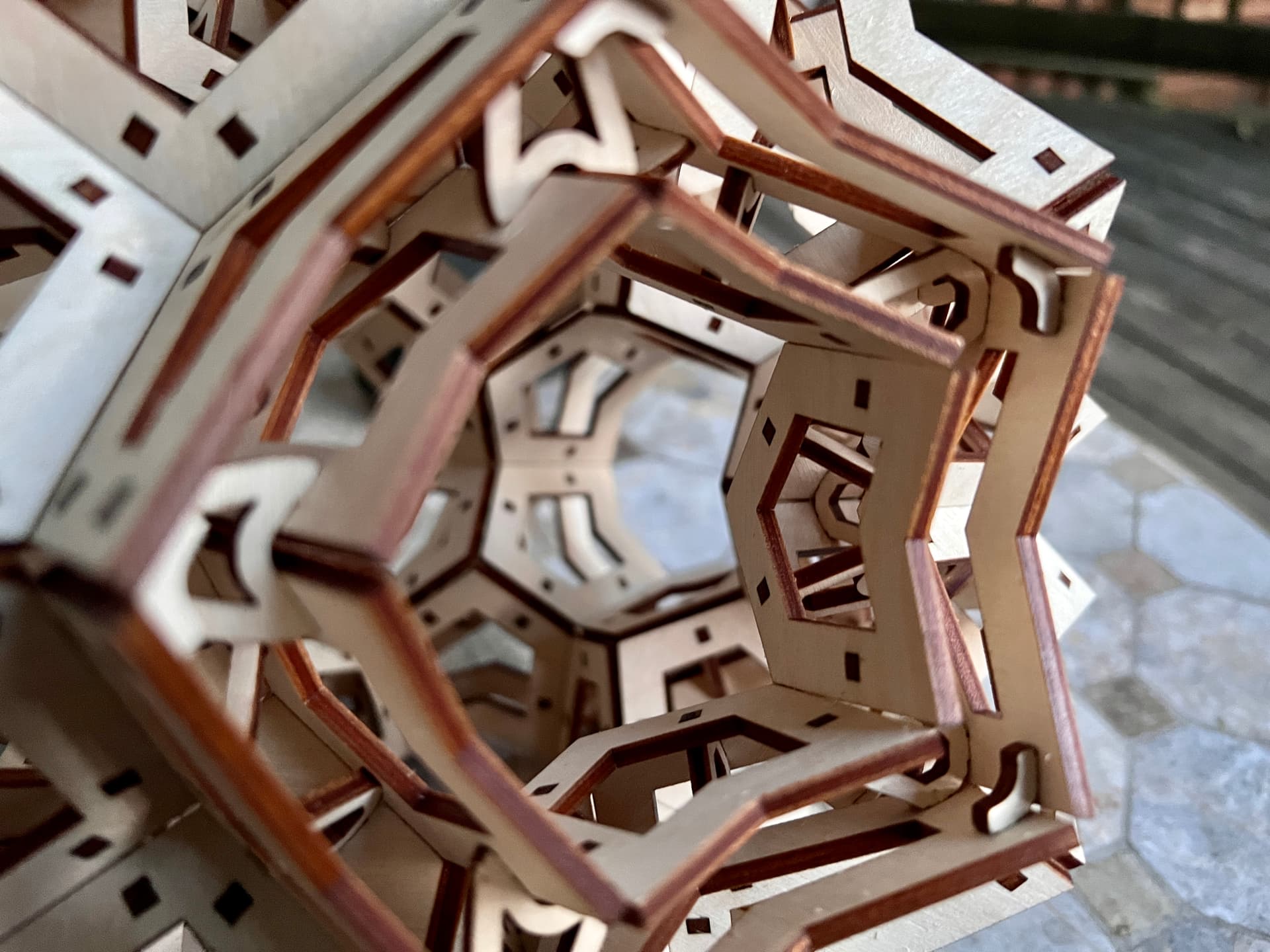 Nested Truncated Great Stellated Dodecahedron - Made on a Glowforge ...