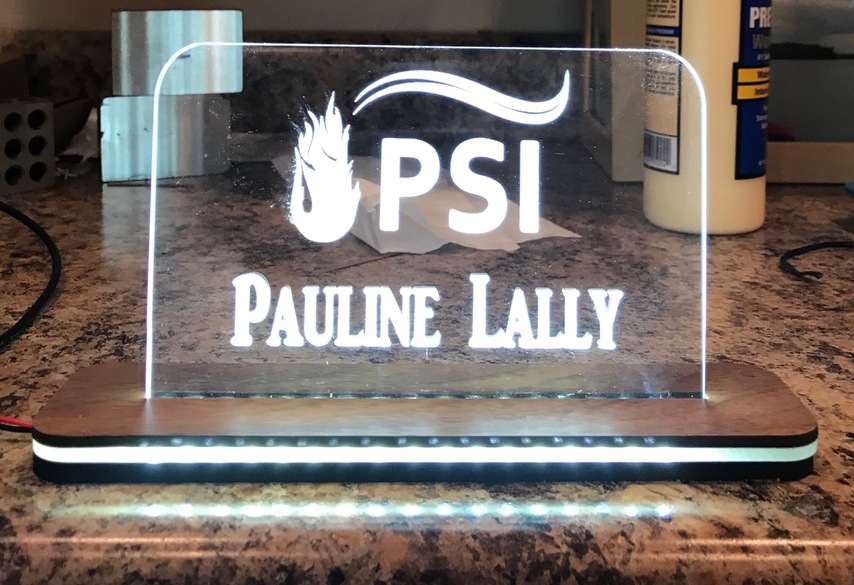 Company logo in lights - Made on a Glowforge - Glowforge Owners Forum