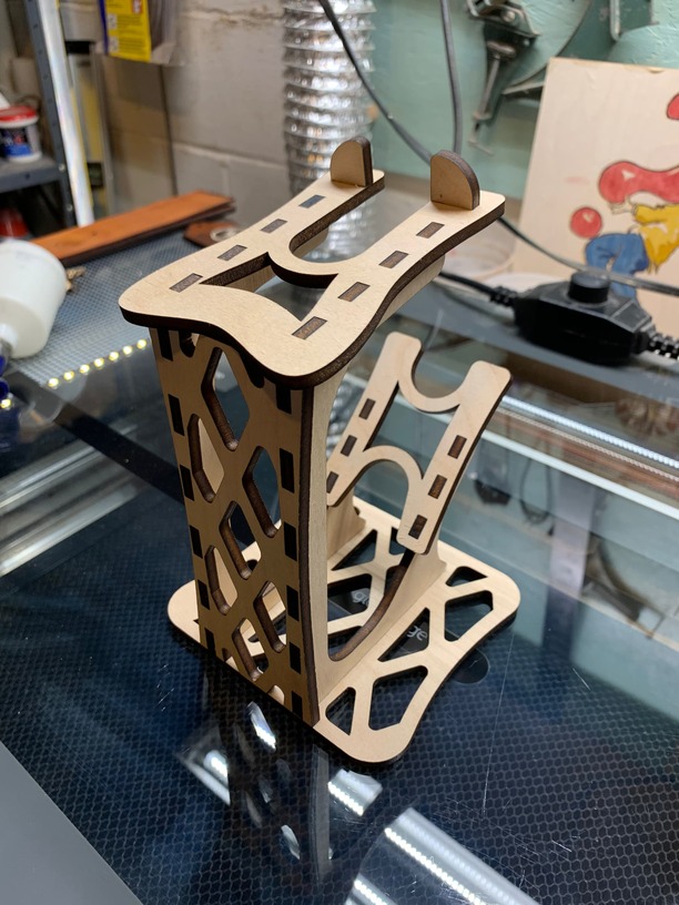 Practical Build - Spray Gun Stand - Made on a Glowforge - Glowforge ...