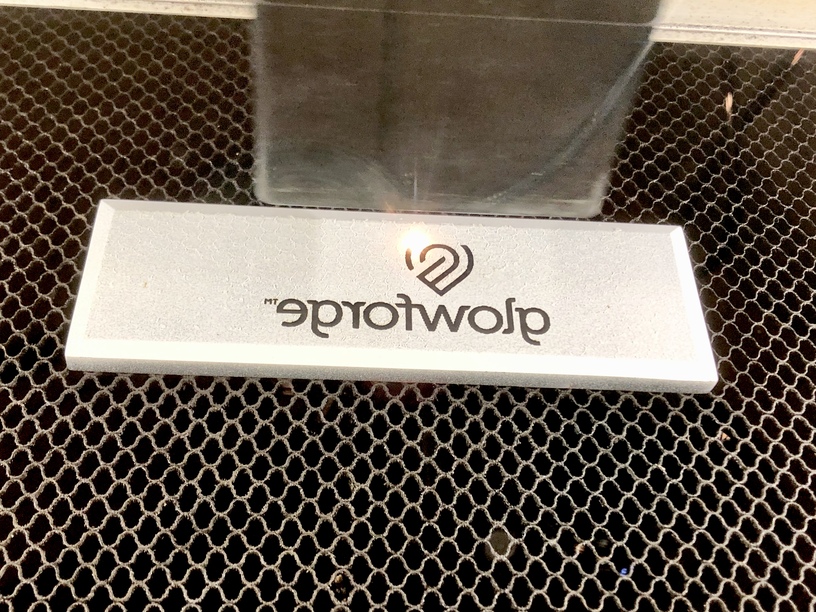 Glass Name Plates - Made on a Glowforge - Glowforge Owners Forum