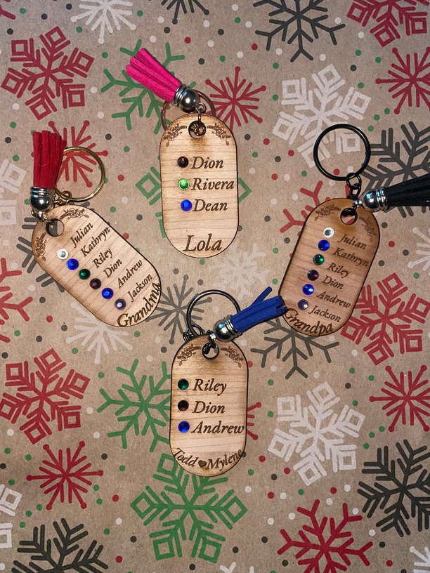 Birthstone keychains - Made on a Glowforge - Glowforge Owners Forum