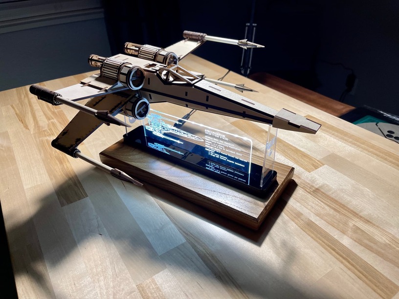 X-Wing Display - Made on a Glowforge - Glowforge Owners Forum