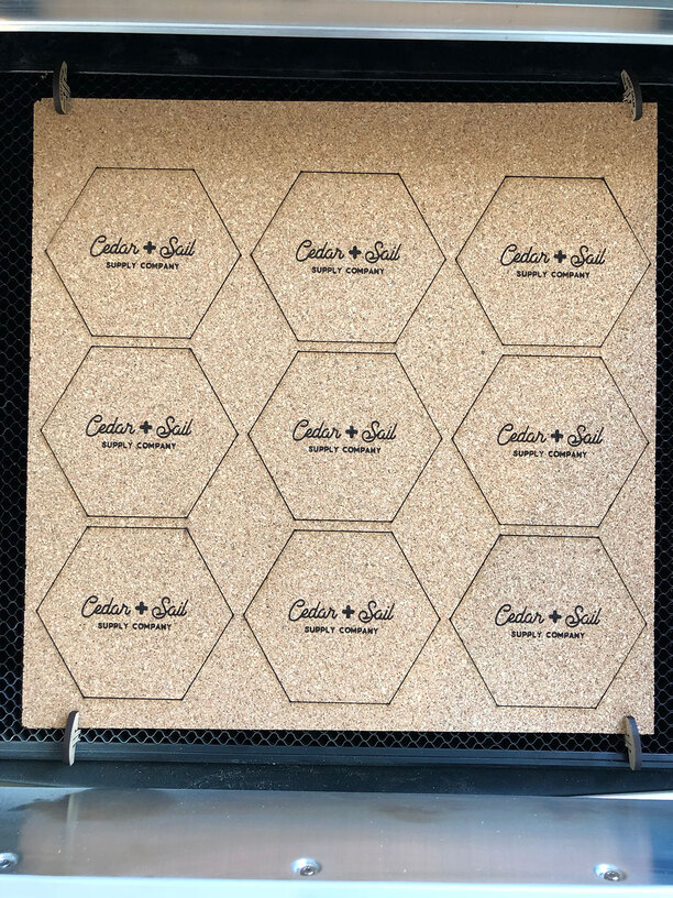 My cork engraving and cutting settings - Beyond the Manual - Glowforge ...
