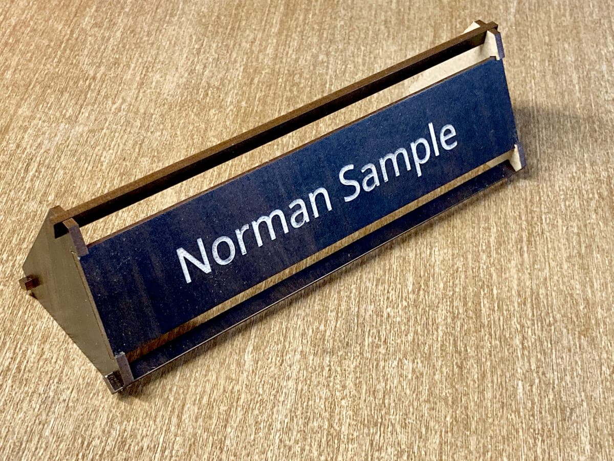Name Plate - minimal design - Made on a Glowforge - Glowforge Owners Forum